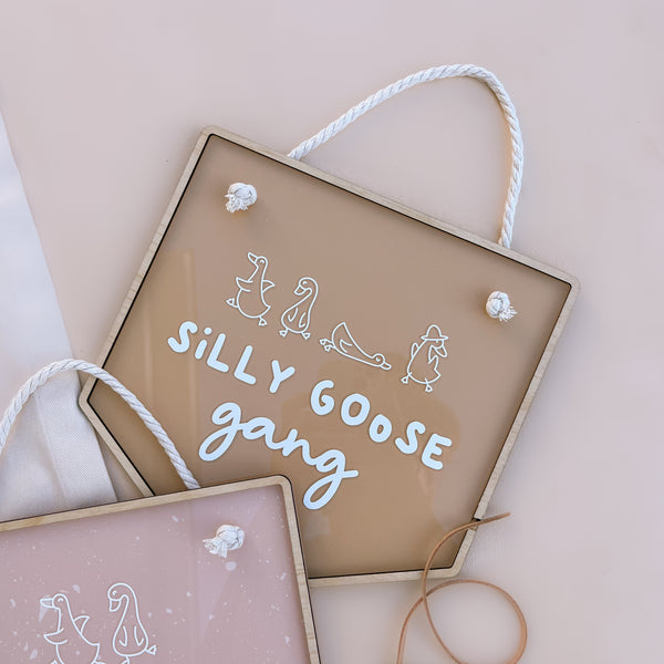 Silly Goose Gang Acrylic Banner Decor – Salt & Pine Store