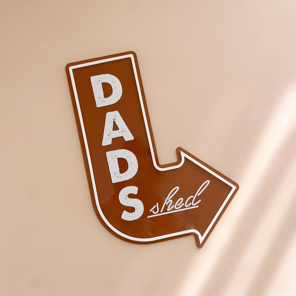 Dad’s Shed Sign | Custom Acrylic Gift for Him – Salt & Pine Store