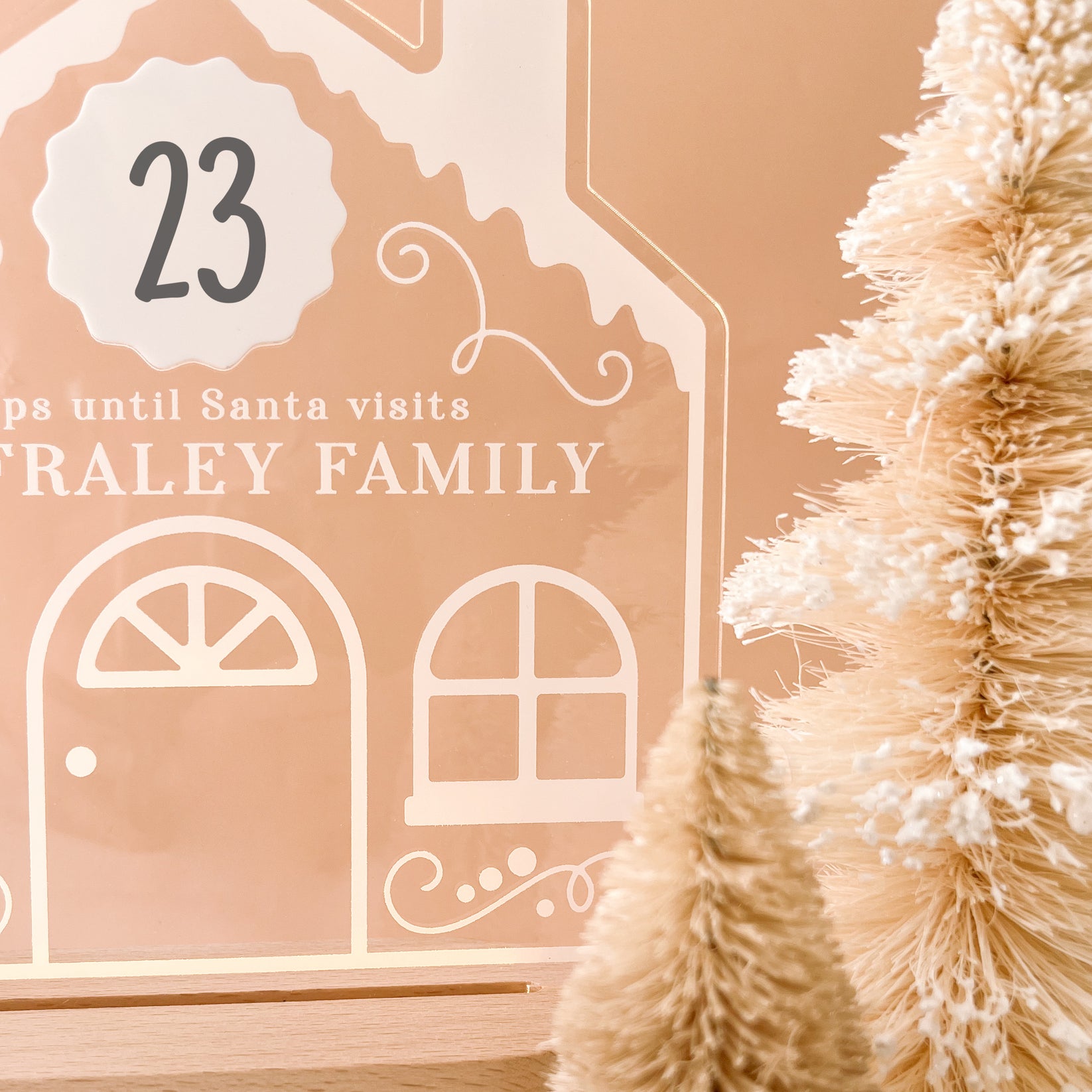 CHRISTMAS COUNTDOWN NIGHTLIGHT | Personalised | FREE Erasable Marker I ...